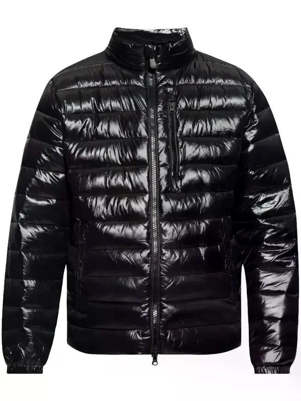 SAVE THE DUCK Logo-patch Padded Jacket - Black
