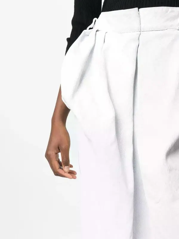 MAISON MARGIELA Gathered Denim Midi Skirt