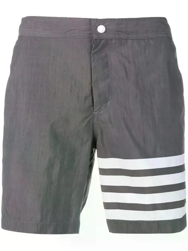 Thom Browne 4-bar Solid Tech Swim Shorts