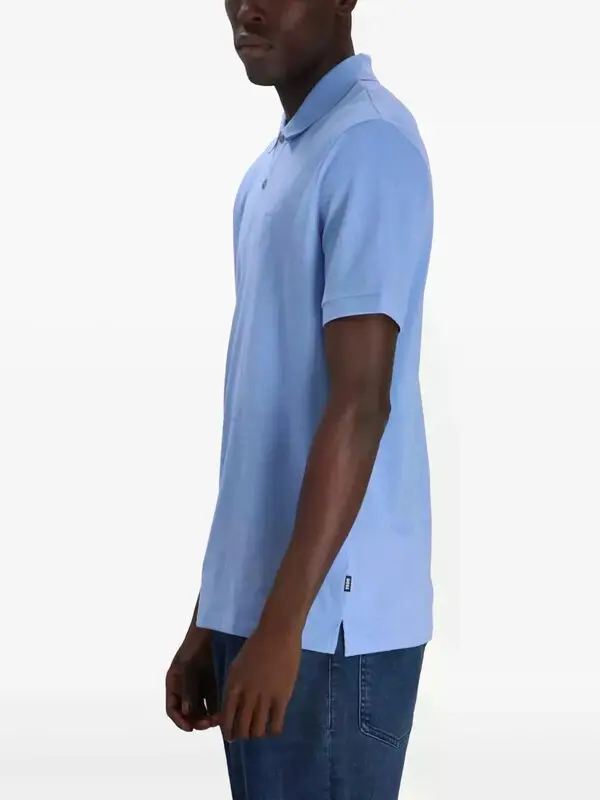 BOSS Logo-print Polo Shirt - Blue