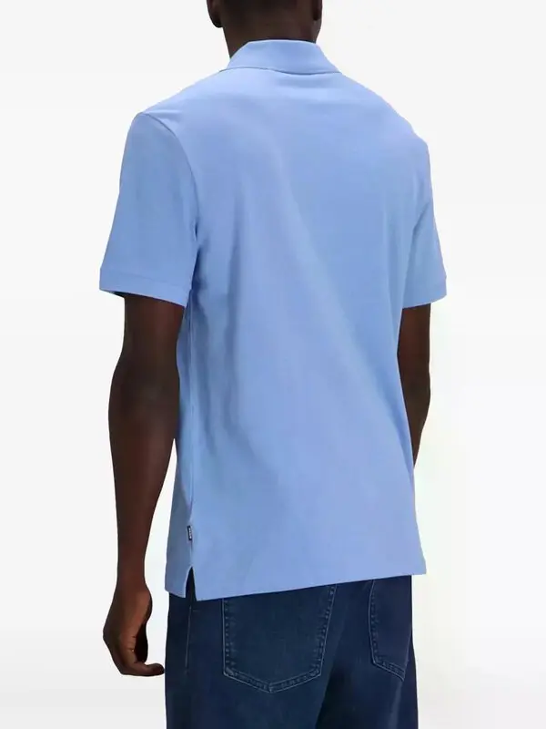 BOSS Logo-print Polo Shirt - Blue