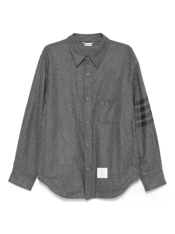 Thom Browne Logo-patch Shirt Jacket