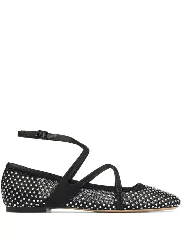 JIMMY CHOO Astoria Ballet Flats - Black