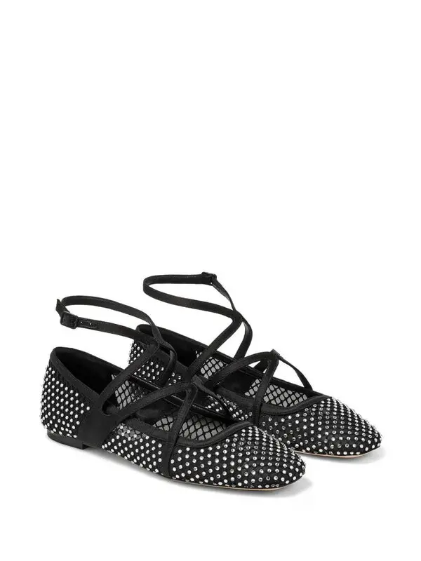 JIMMY CHOO Astoria Ballet Flats - Black