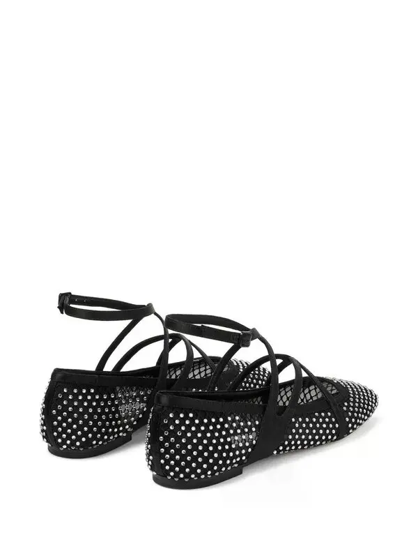 JIMMY CHOO Astoria Ballet Flats - Black