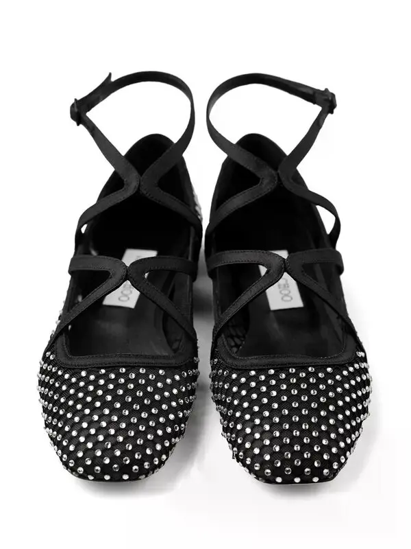 JIMMY CHOO Astoria Ballet Flats - Black