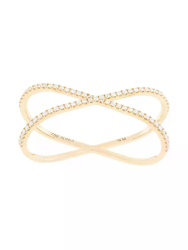 ALINKA 18kt Yellow Katia Duo Diamond Ring - Gold