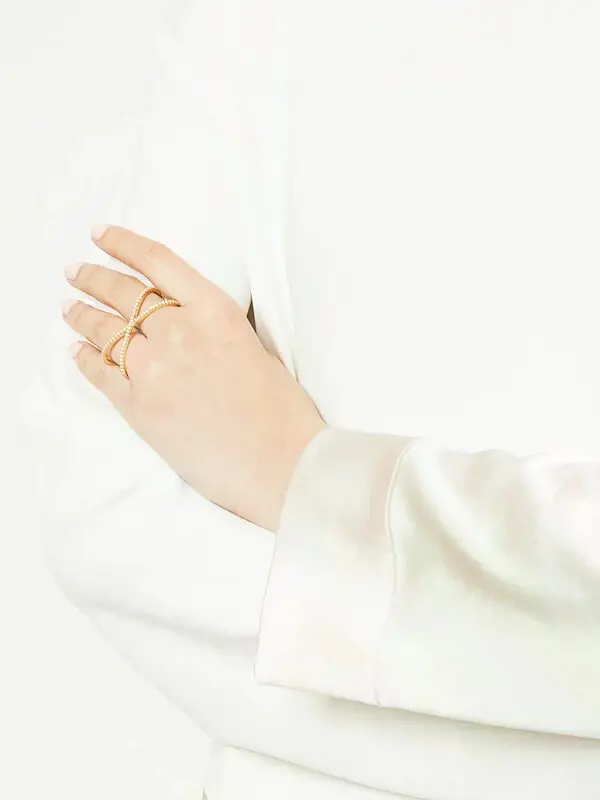 ALINKA 18kt Yellow Katia Duo Diamond Ring