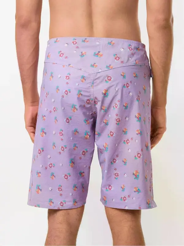 AMIR SLAMA Floral Print Swim Short