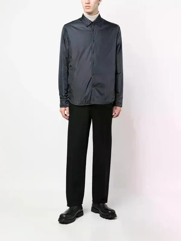 Aspesi Long-slevees Padded Overshirt - Blue