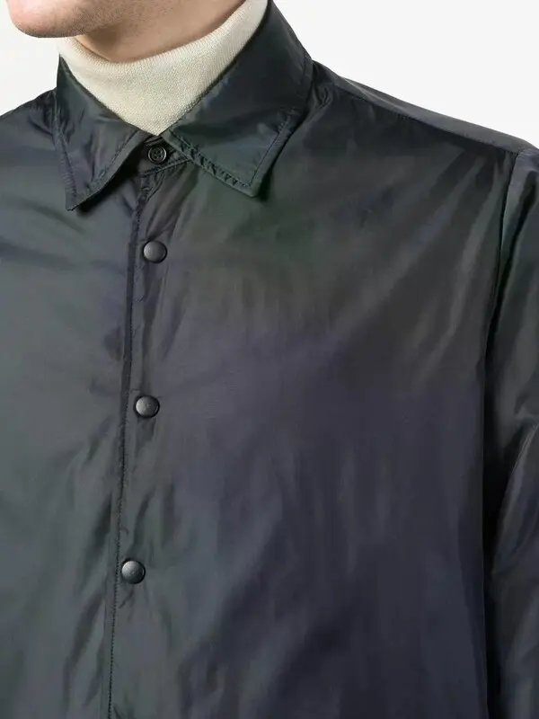 Aspesi Long-slevees Padded Overshirt - Blue