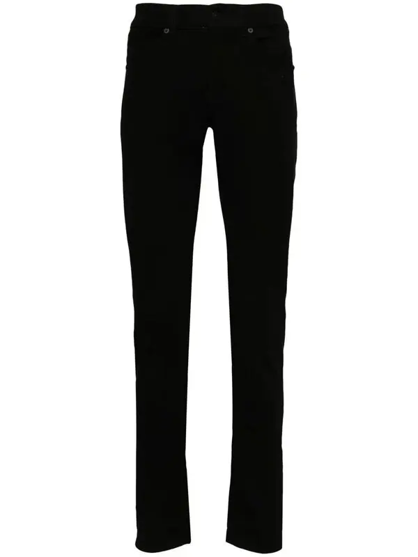 DONDUP George Mid-rise Tapered Jeans - Black