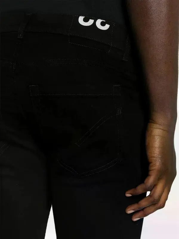 DONDUP George Mid-rise Tapered Jeans - Black