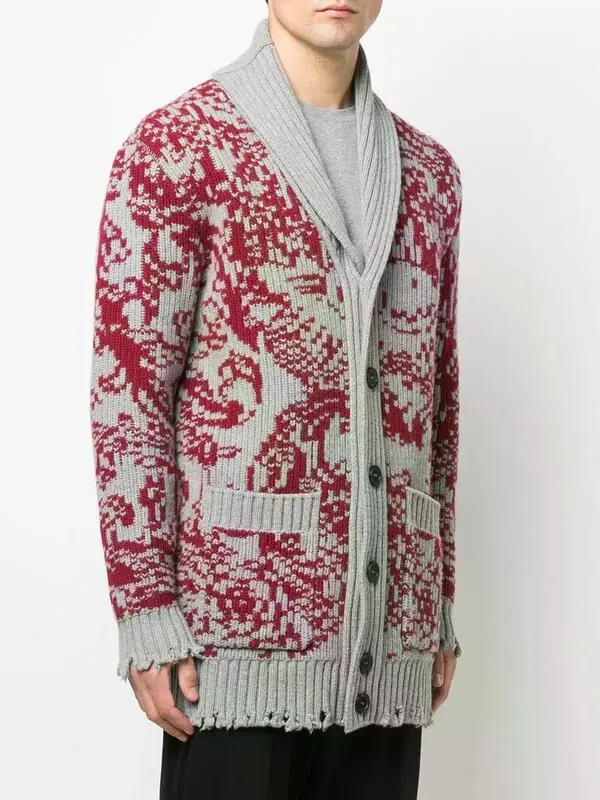 Philipp Plein Intarsia-knit Cardigan