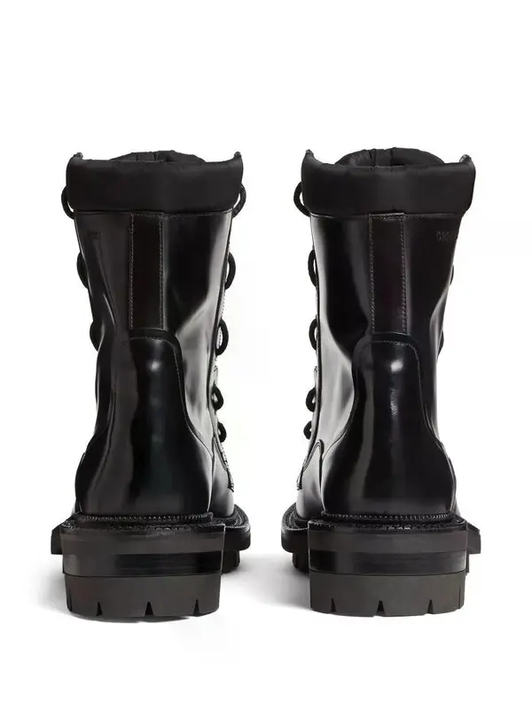 Dsquared2 Combat Boots With Lace-up And Zip Closure