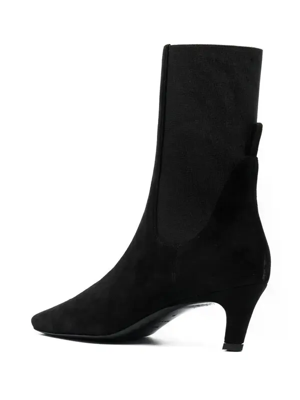 TOTEME The Mid Heel 50mm Boots - Black