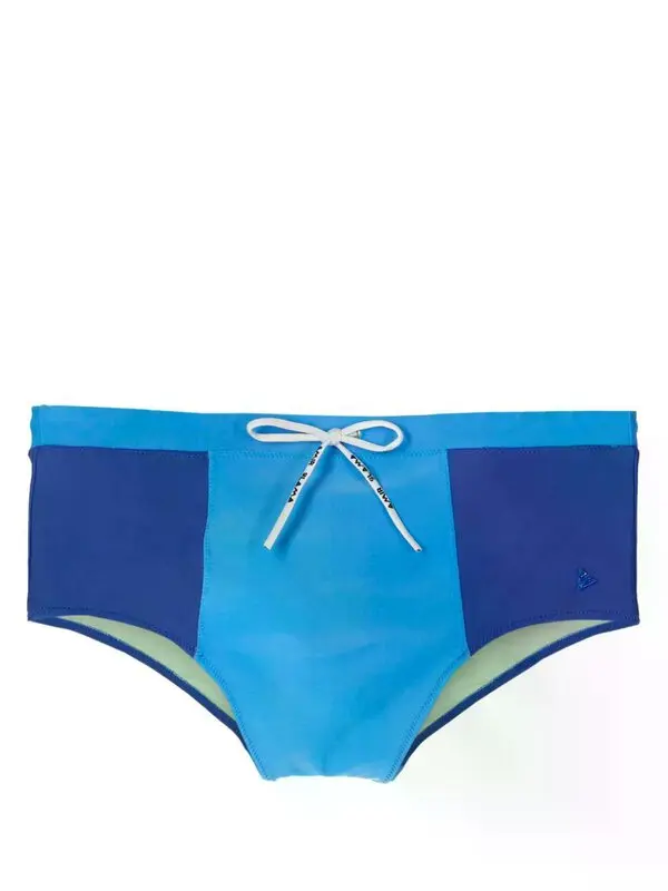 AMIR SLAMA Panelled Swim Shorts - Blue