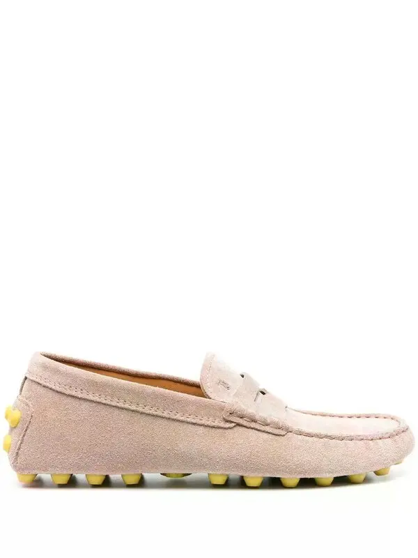 TOD'S Gommino Suede Driving Shoes - Neutrals