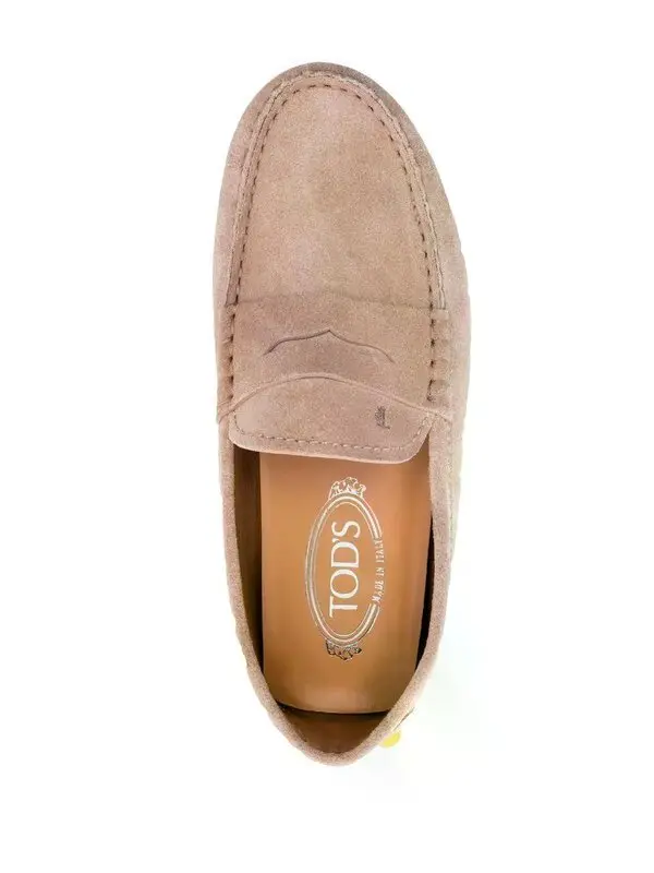 TOD'S Gommino Suede Driving Shoes - Neutrals