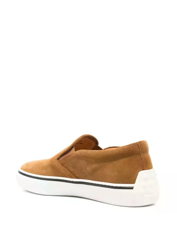 TOD'S Suede Slip-on Sneakers - Brown