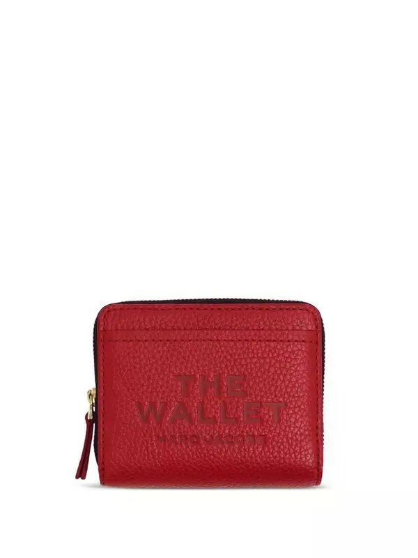 Marc Jacobs The Leather Mini Compact Wallet - Red