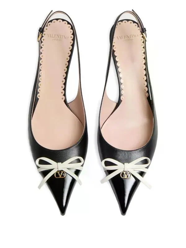 Valentino Garavani Bepointy Slingback Pumps - Black