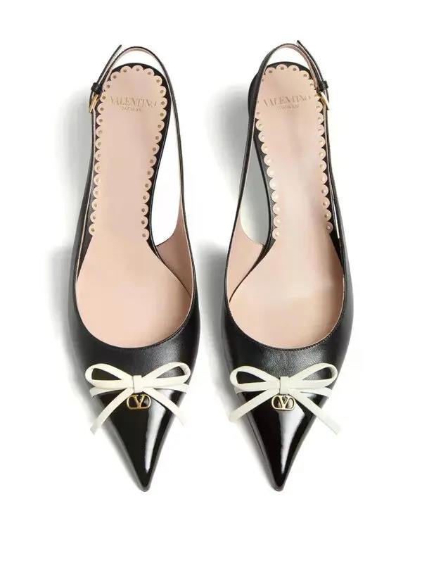 Valentino Garavani Bepointy Slingback Pumps - Black