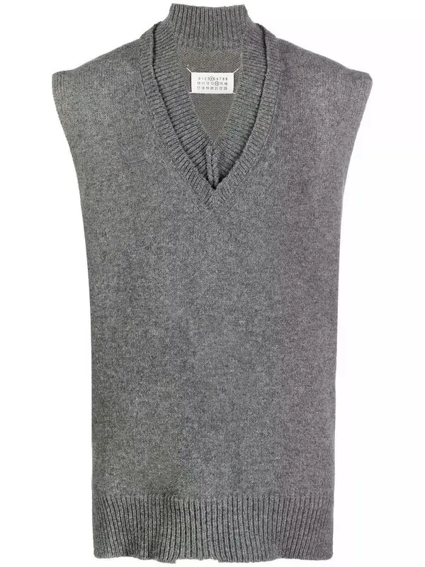 MAISON MARGIELA Layered Knitted Vest