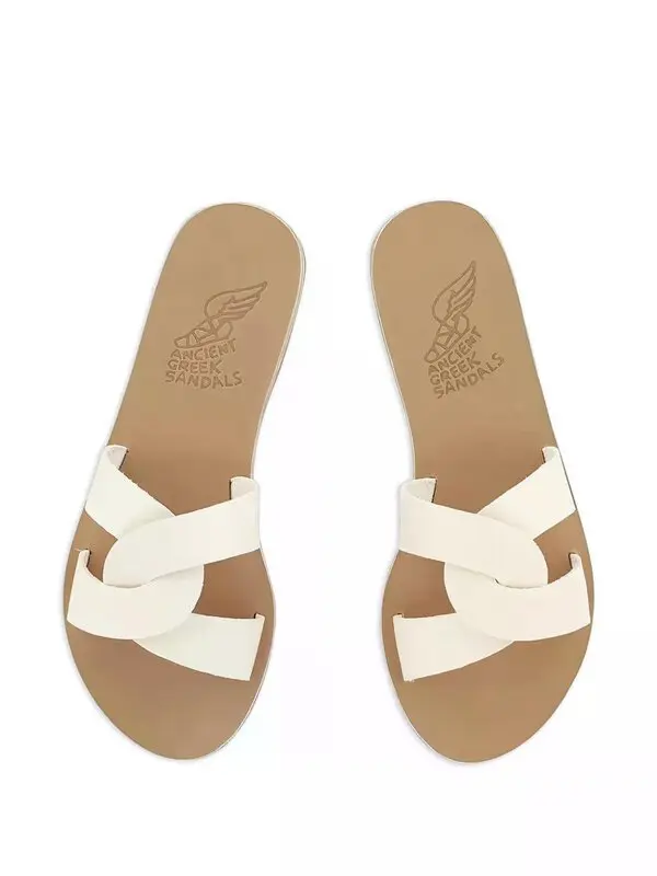 ANCIENT GREEK SANDALS Desmos Double-strap Sandals - White