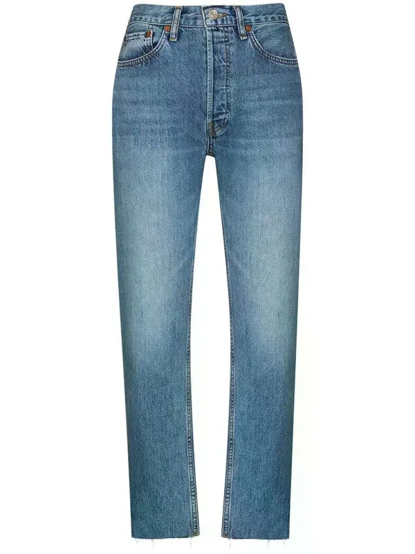RE/DONE Stove Pipe Cropped Jeans
