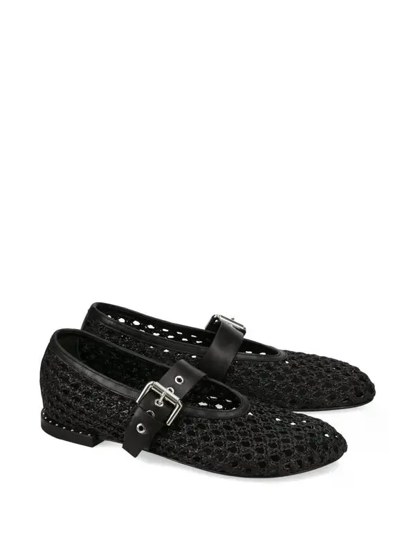Premiata Interwoven Ballet Flats - Black