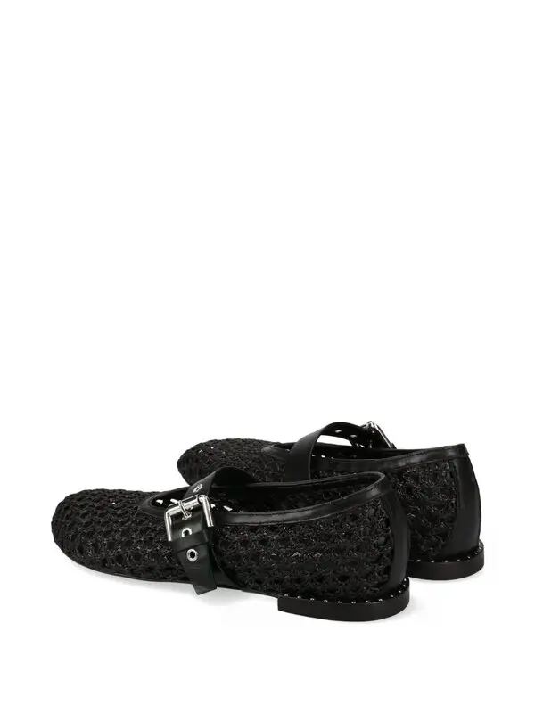 Premiata Interwoven Ballet Flats - Black