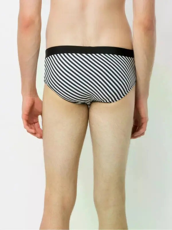 AMIR SLAMA Striped Swim Briefs