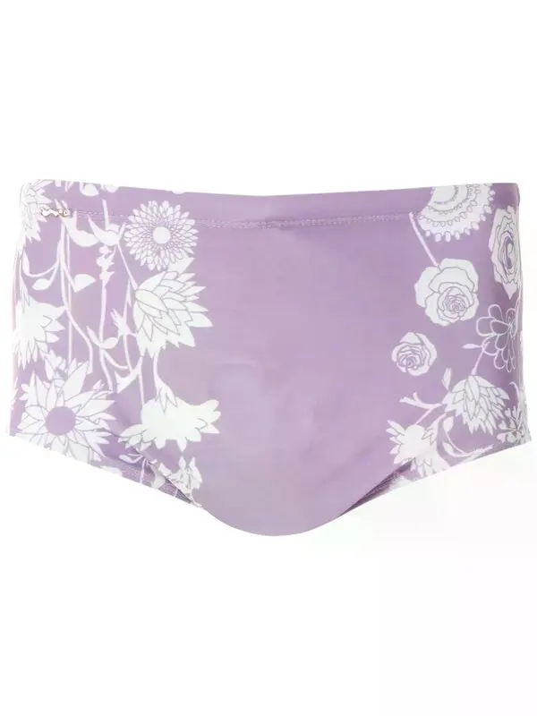 AMIR SLAMA Printed Swim Trunks - Purple