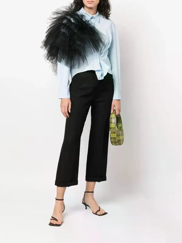 ACT Nº1 Tulle-embellished Detail Shirt