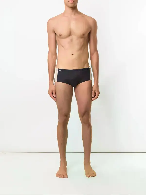 AMIR SLAMA Side Stripe Swim Trunks