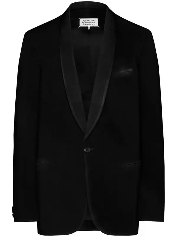 MAISON MARGIELA Four-stitch Logo Single-breasted Blazer