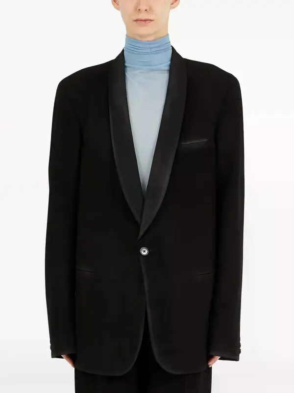 MAISON MARGIELA Four-stitch Logo Single-breasted Blazer