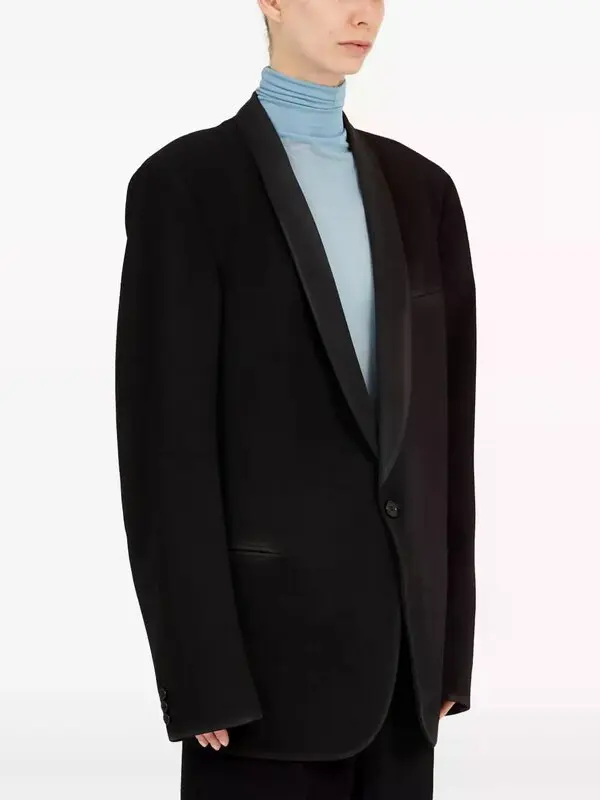 MAISON MARGIELA Four-stitch Logo Single-breasted Blazer