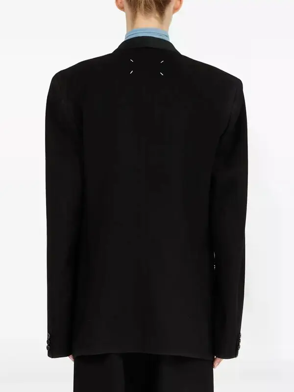 MAISON MARGIELA Four-stitch Logo Single-breasted Blazer