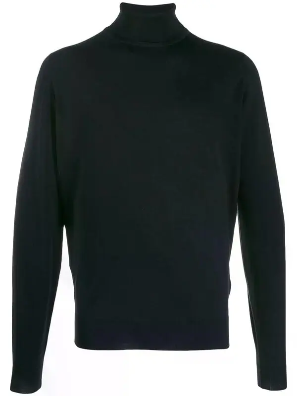 John Smedley Cherwell Merino Wool Sweatshirt - Black
