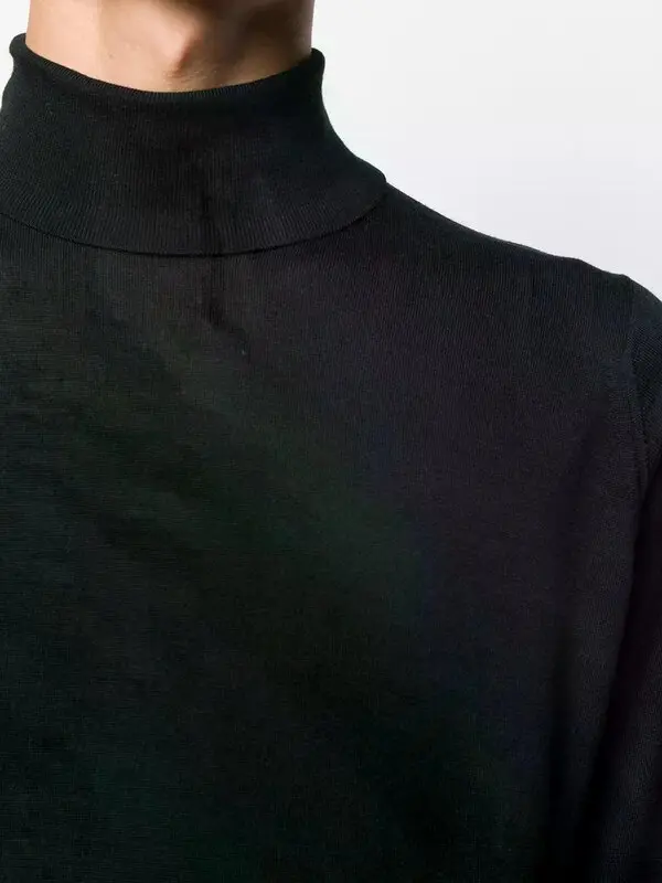 John Smedley Cherwell Merino Wool Sweatshirt - Black