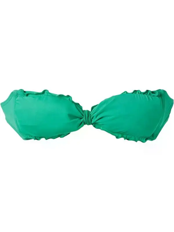 AMIR SLAMA Bandeau Bikini Top - Green