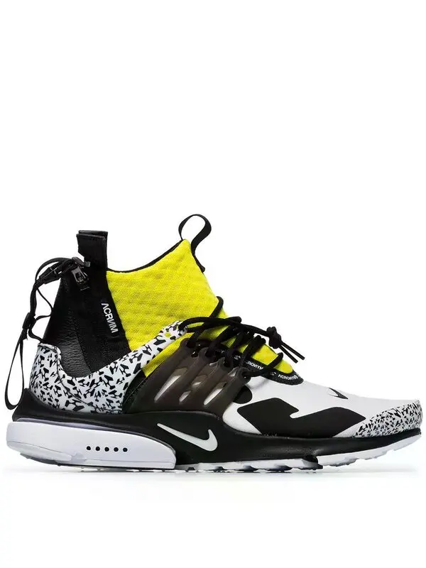 Nike X Acronym Air Presto Mid Sneakers - Black
