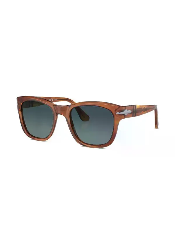 Persol Round-frame Straight-arm Sunglasses