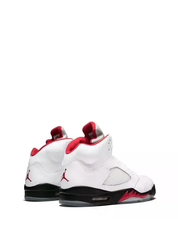 JORDAN Air 5 Retro Fire Red 2013 Sneakers - White