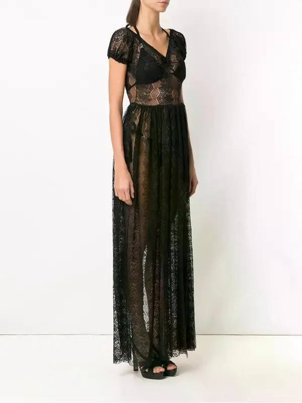 AMIR SLAMA Lace Long Swimsuit