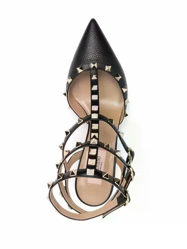 Valentino Garavani 65mm Rockstud Caged Heeled Pumps - Black