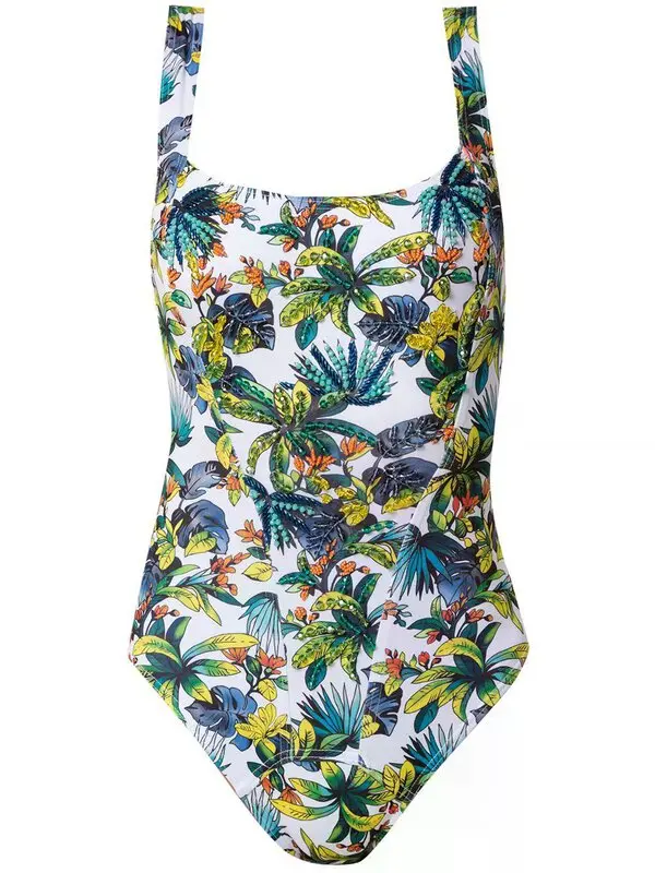 AMIR SLAMA Printed One Piece Swimsuit