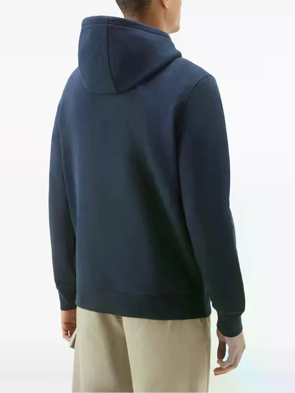 Woolrich Logo-embroidered Cotton Hoodie